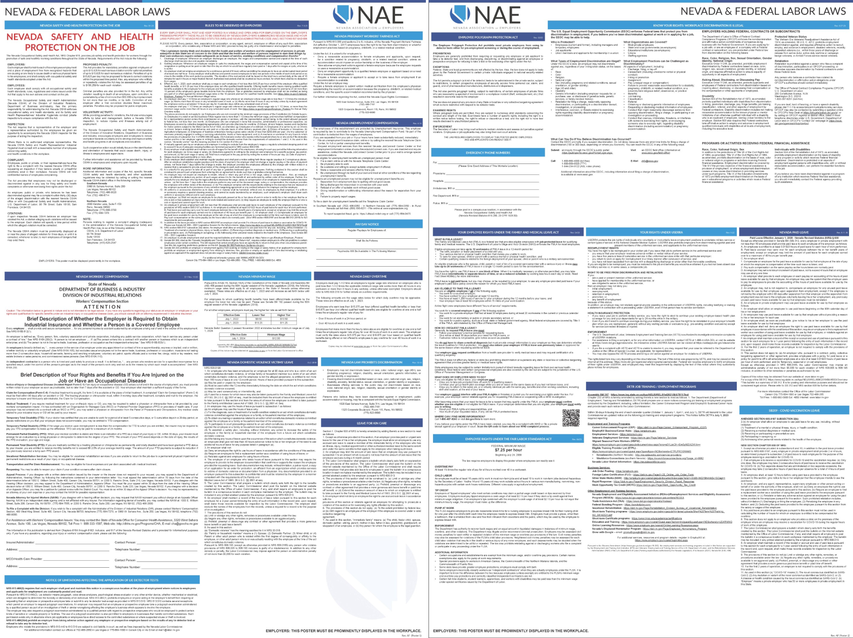 Nevada Labor Law Posters | NAE